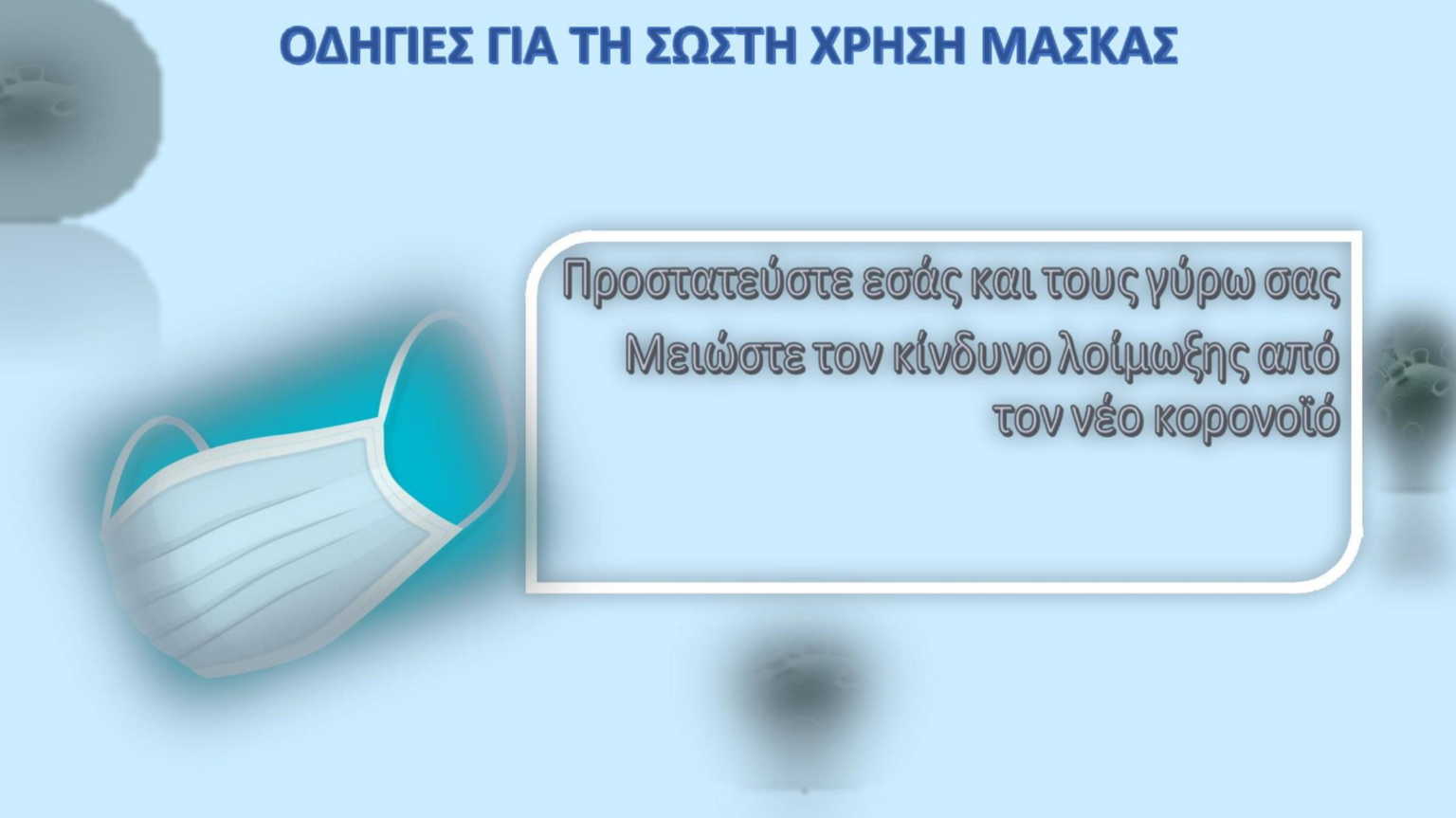 Που φοράμε μάσκα - Που είναι υποχρεωτική και που προαιρετική