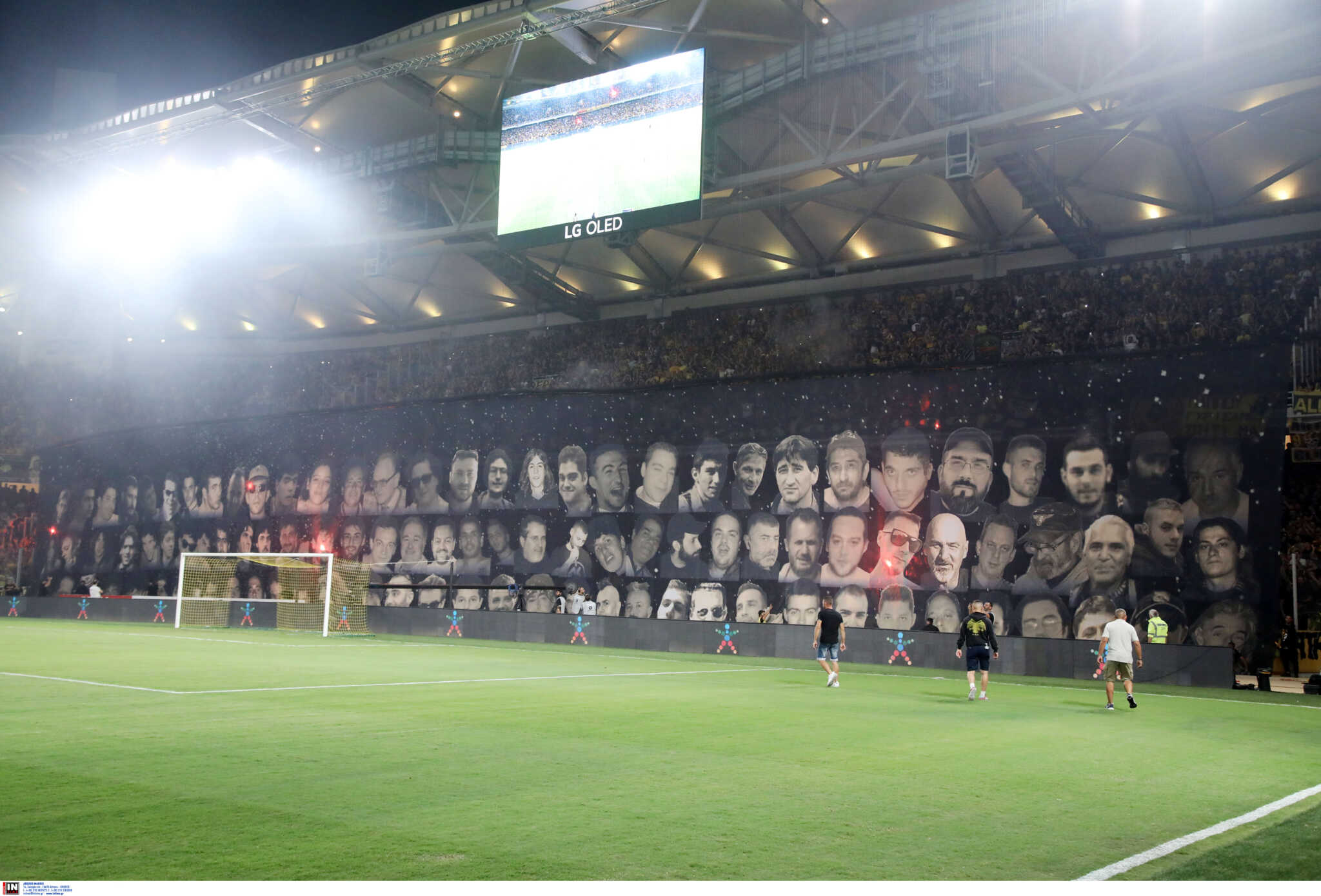 Φοβερό πανό στο ΑΕΚ - Ιωνικός με το «Original Paradise Club» των οπαδών