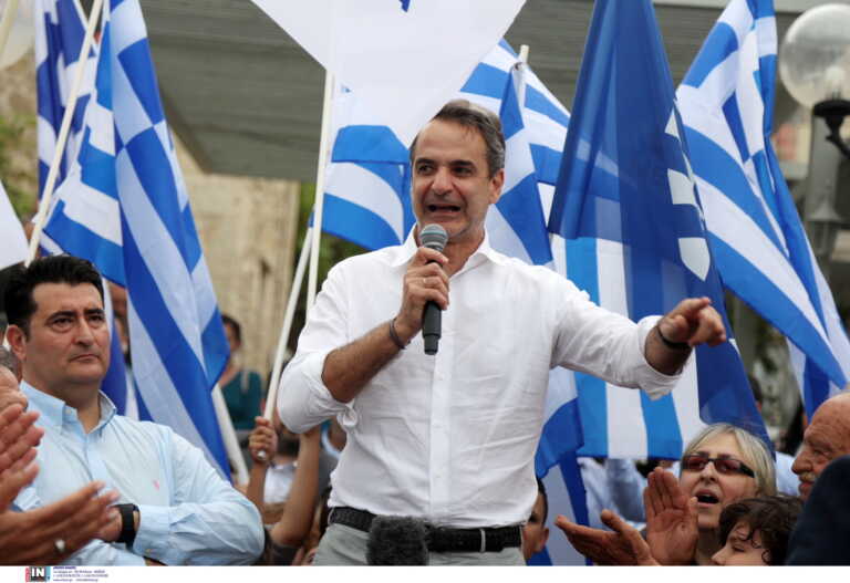 Μητσοτάκης από Κατερίνη: «Η φανέλα της ΝΔ είναι πολύ βαριά και είναι ...