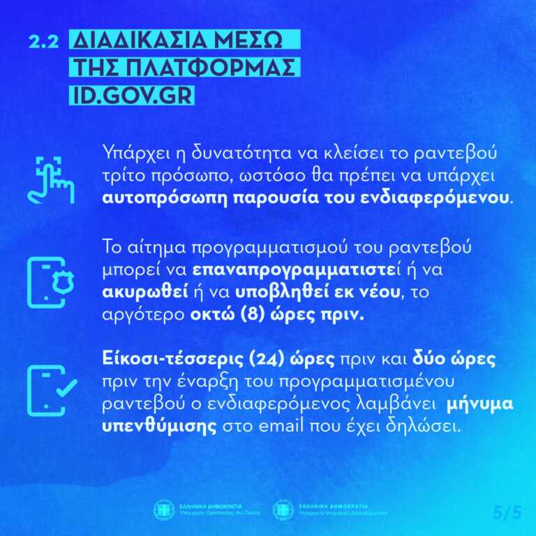 Νέες ταυτότητες: Άνοιξε η πλατφόρμα για ραντεβού - Αναλυτικά όλη η ...