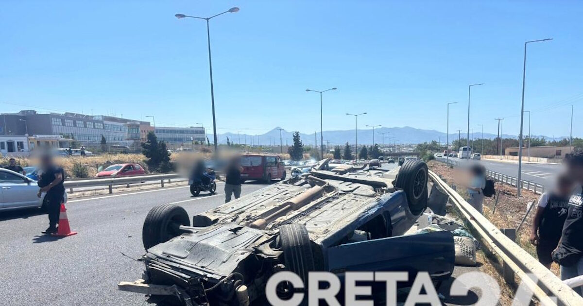 Τροχαίο με 4 τραυματίες στον ΒΟΑΚ - Στραπατσαρισμένα αυτοκίνητα και ...
