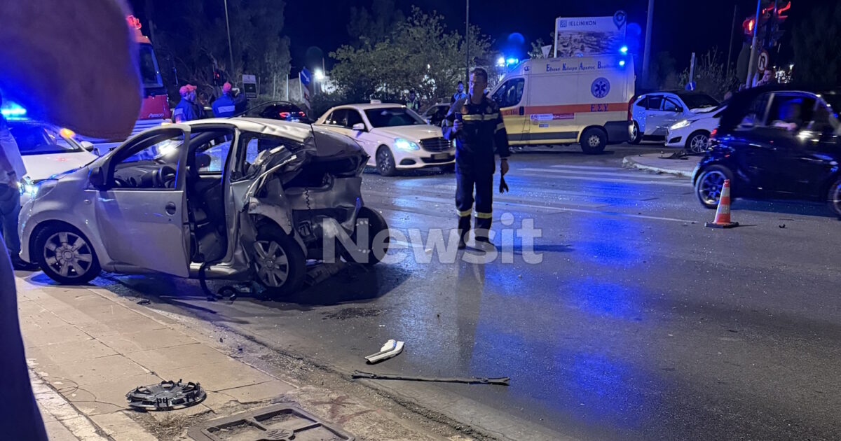 Λεωφόρος Βουλιαγμένης: Οι πρώτες στιγμές μετά το τροχαίο όπου έχασε τη ...