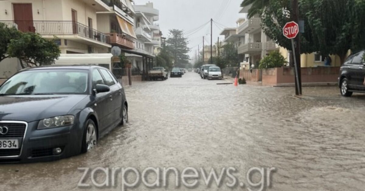 Κακοκαιρία στην Κρήτη: «Ποτάμια» οι δρόμοι σε Ηράκλειο και Χανιά από ...