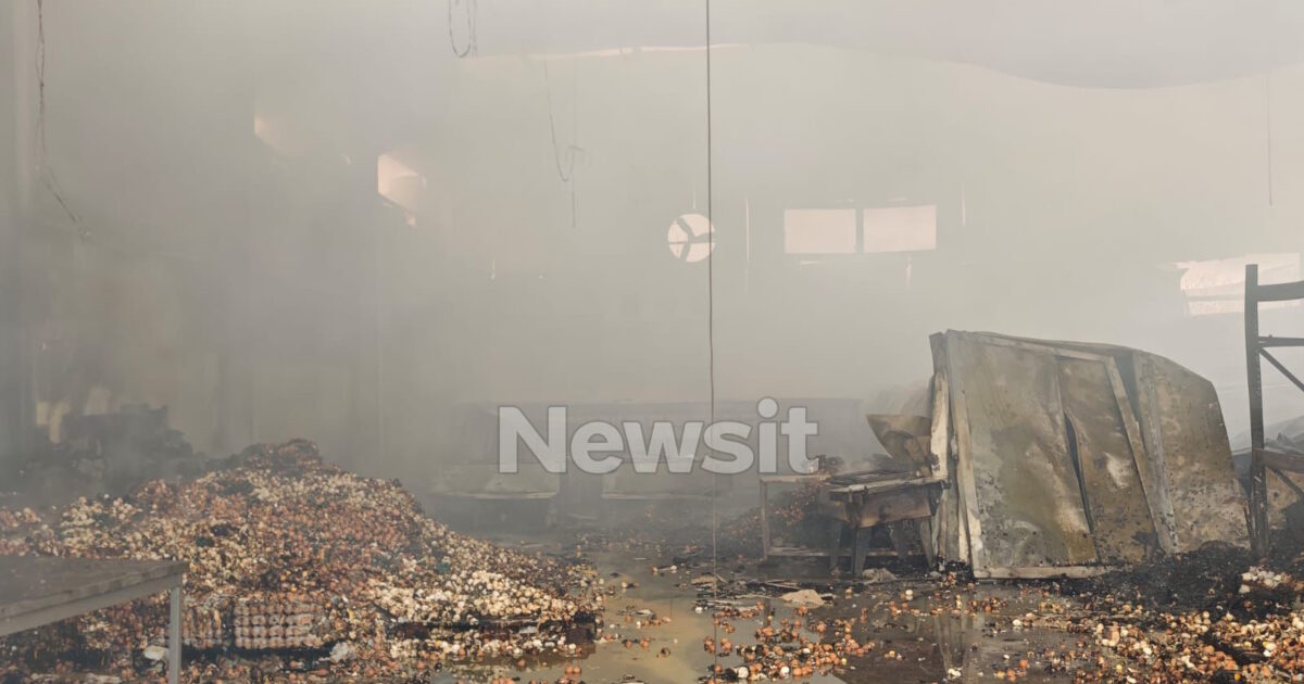 Φωτιά σε εργοστάσιο στο Κορωπί: Ισχυρές δυνάμεις της πυροσβεστικής στο ...