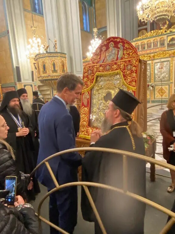 Μεσολόγγι: Ο Παύλος Ντε Γκρες προσκύνησε την εικόνα «Άξιον Εστί»