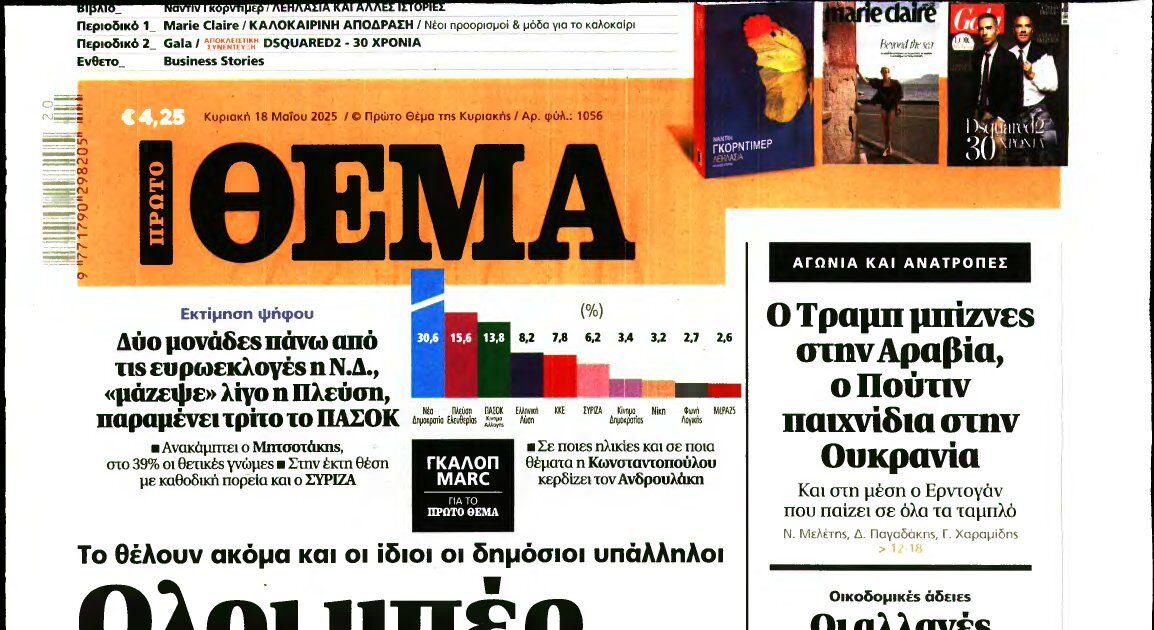 ΠΡΩΤΟ ΘΕΜΑ - 18/05/2025 - NewsIT